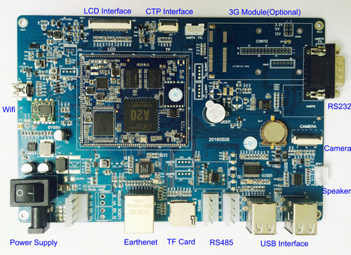 Rocktech android system board RK-Android-A20-101C01 running into mass production - Rocktech